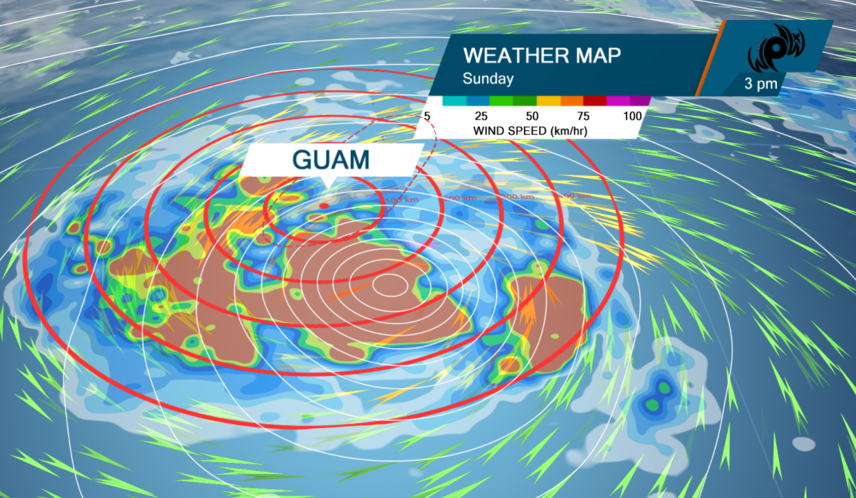 Typhoon Sinlaku nearing Guam, possible impacts there and for the ...